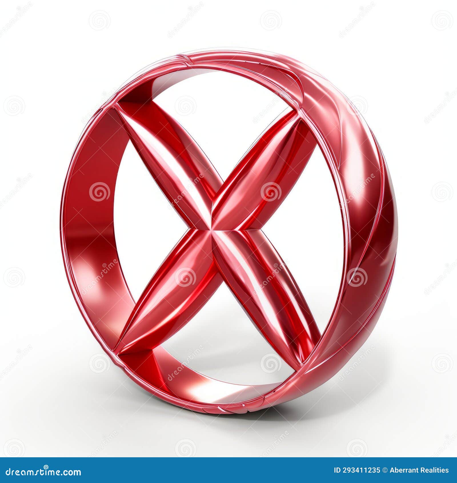 A Red X Symbol on a White Background Stock Illustration - Illustration ...