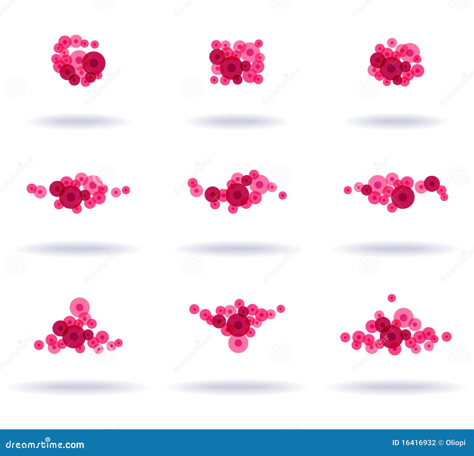 Red symbols stock illustration. Illustration of collection - 16416932