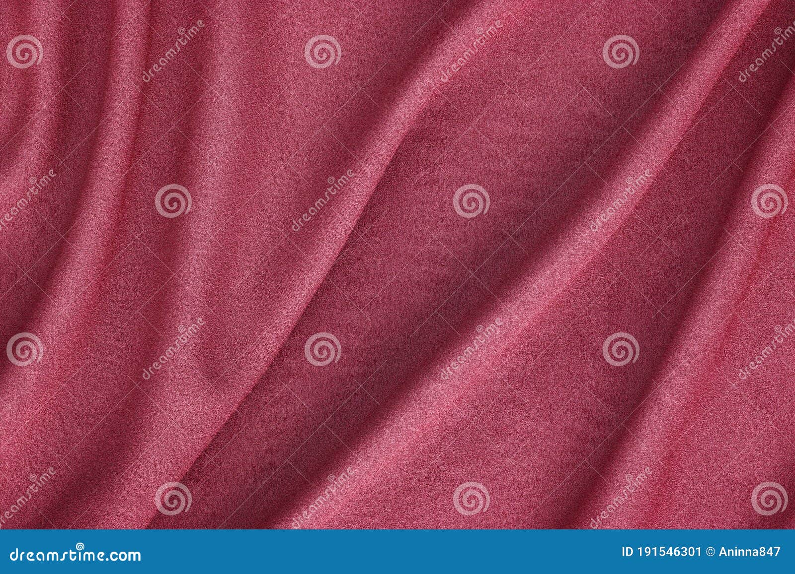 Red Synthetic Fabric with Large Folds, Textile Background Stock Image ...