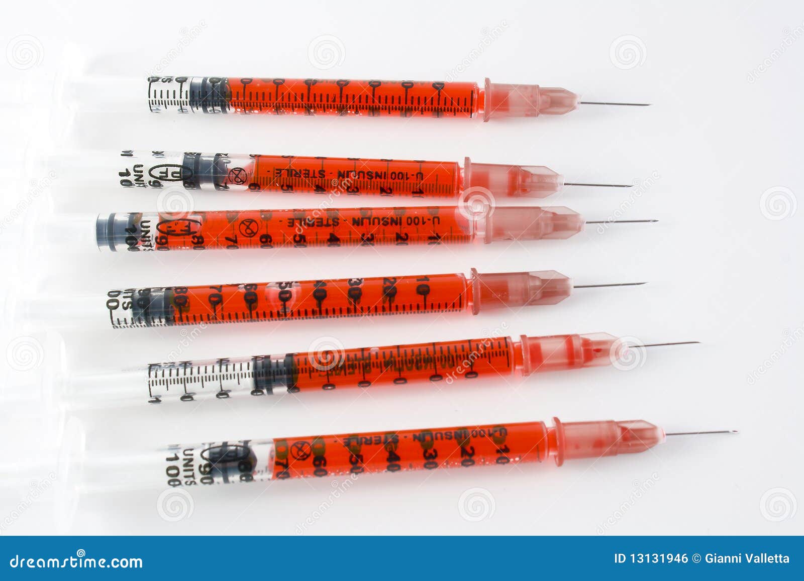 Red syringe stock photo. Image of immunization, aids - 13131946