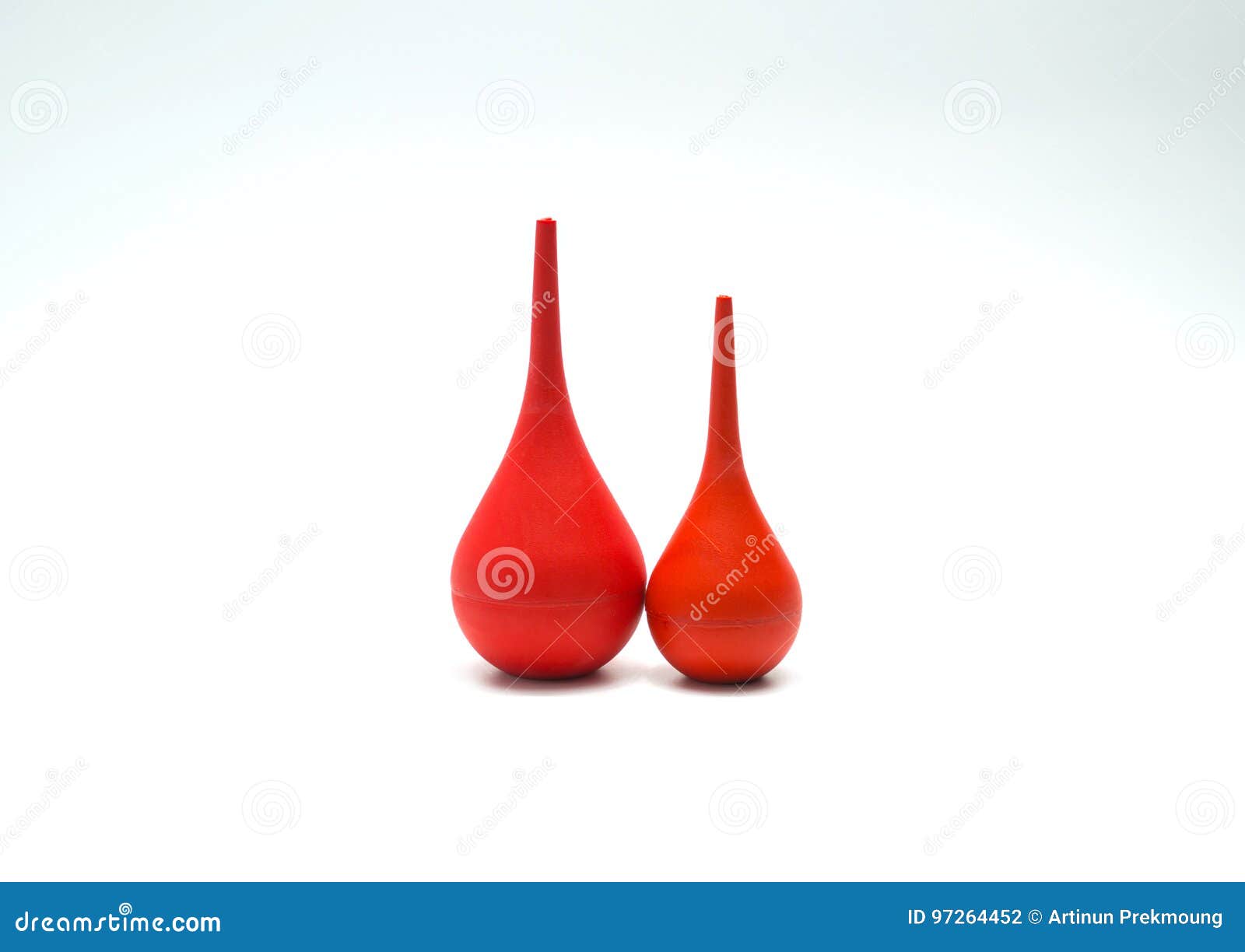 Red Syringe Ball Small and Big Size Isolated Stock Photo - Image of ...