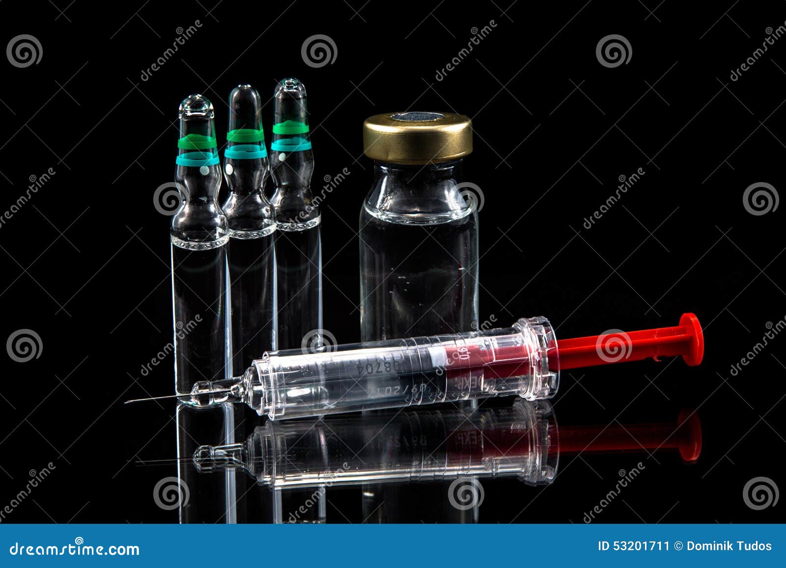 Red syringe stock image. Image of liquid, vaccine, isolated - 53201711