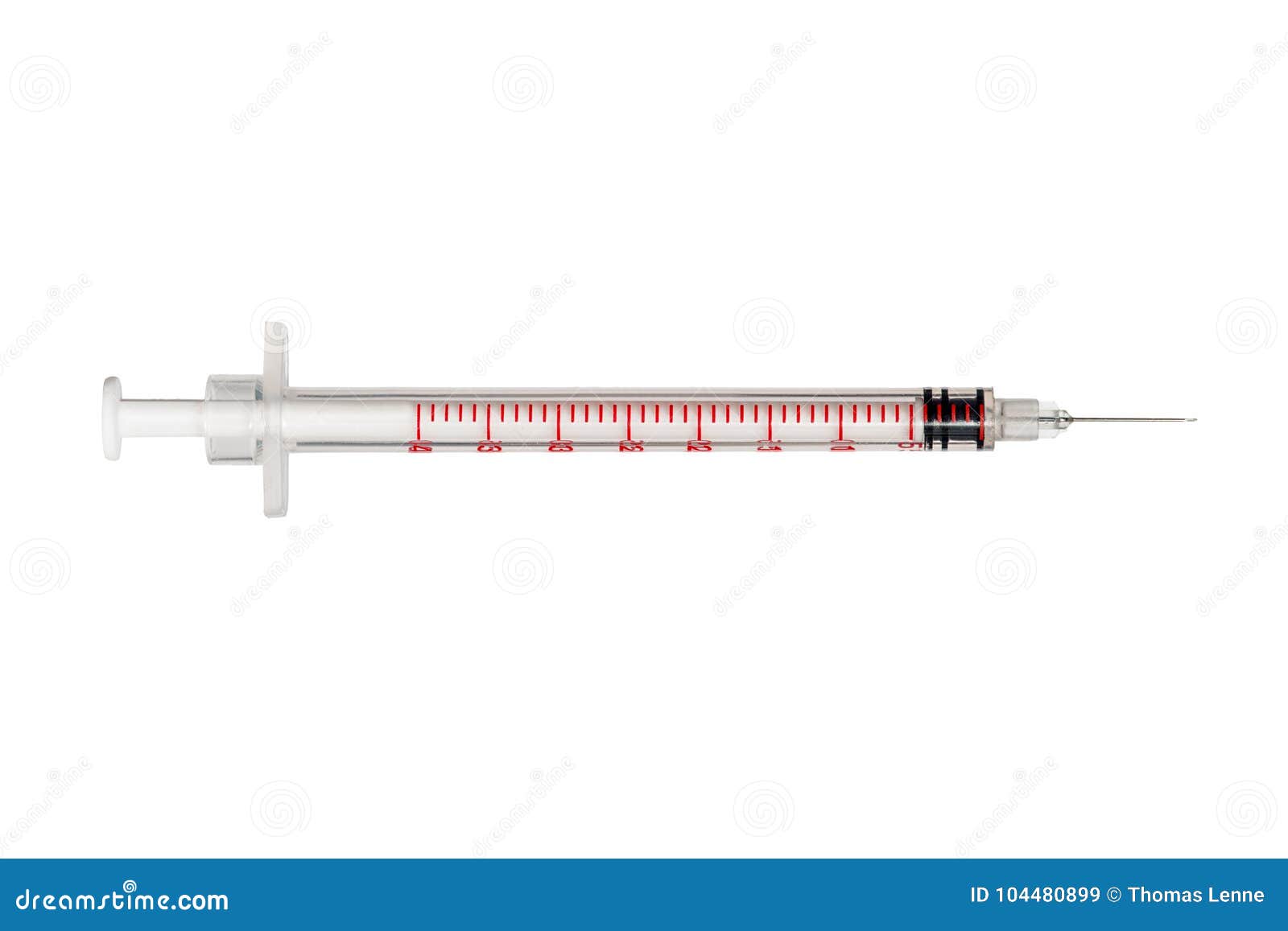 An Injection Needle Visible Through Amber Glass Ampoule With Label ...