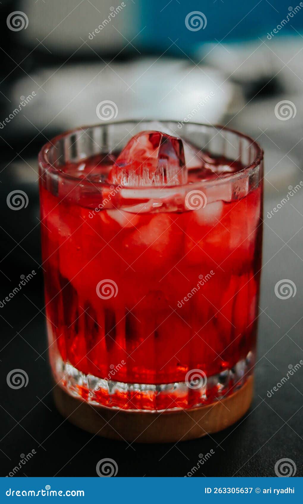 Red syrup fresh cold stock image. Image of dish, syrup - 263305637