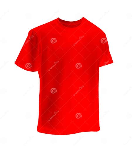 Red T-shirt stock photo. Image of front, casual, store - 25324486