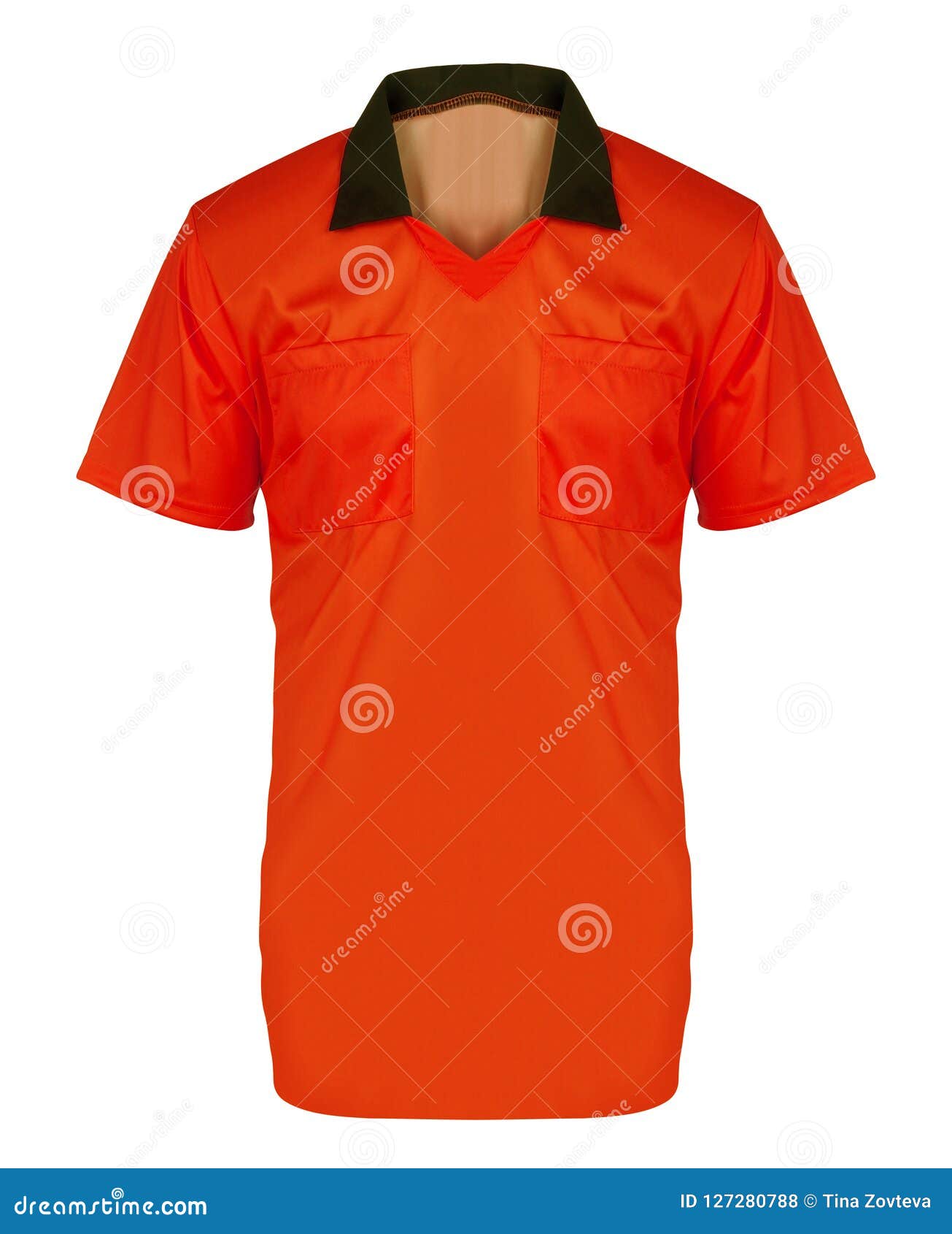 Red T-shirt isolated stock photo. Image of generic, wear - 127280788