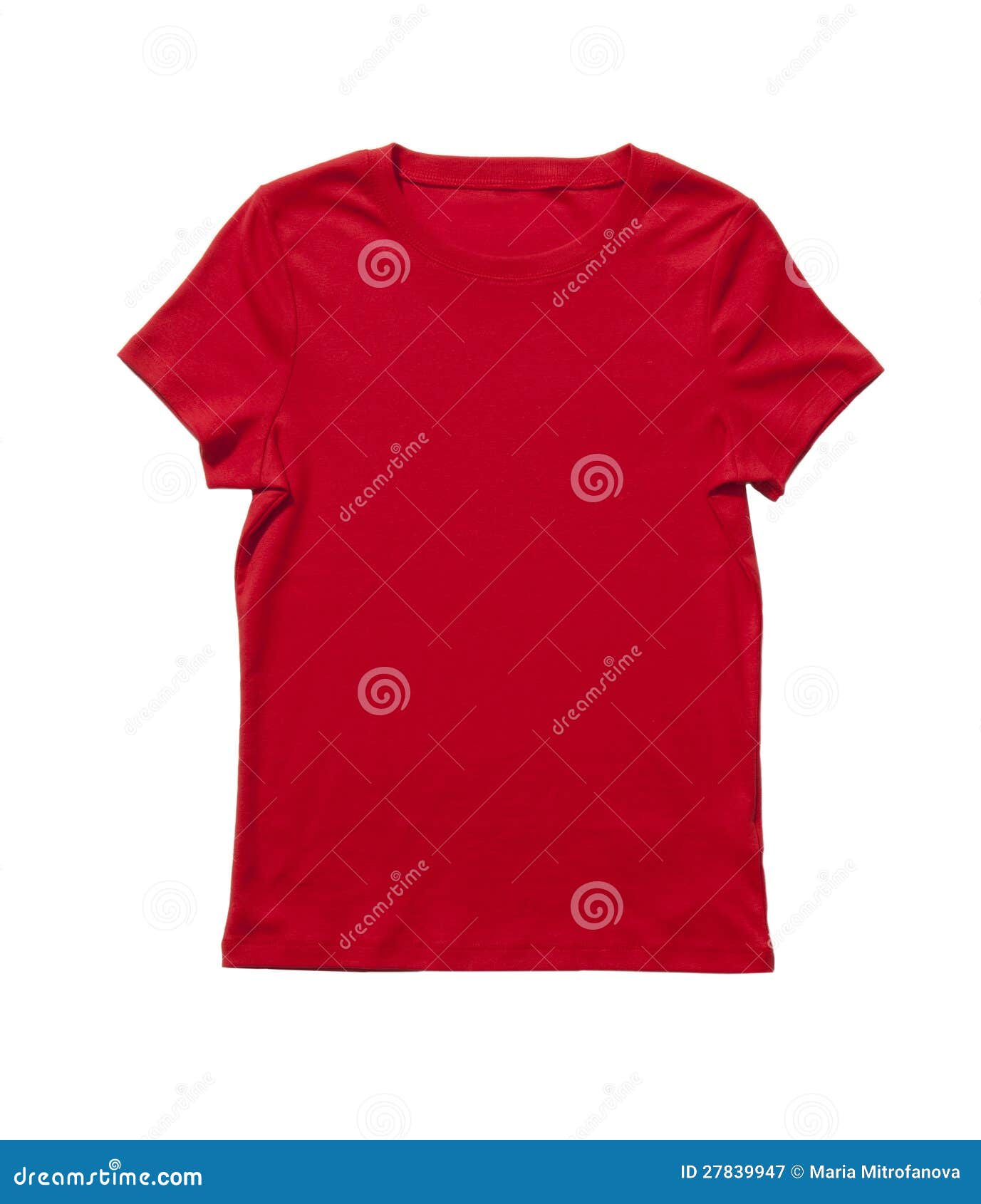 Red t-shirt isolated stock image. Image of garment, clothes - 27839947