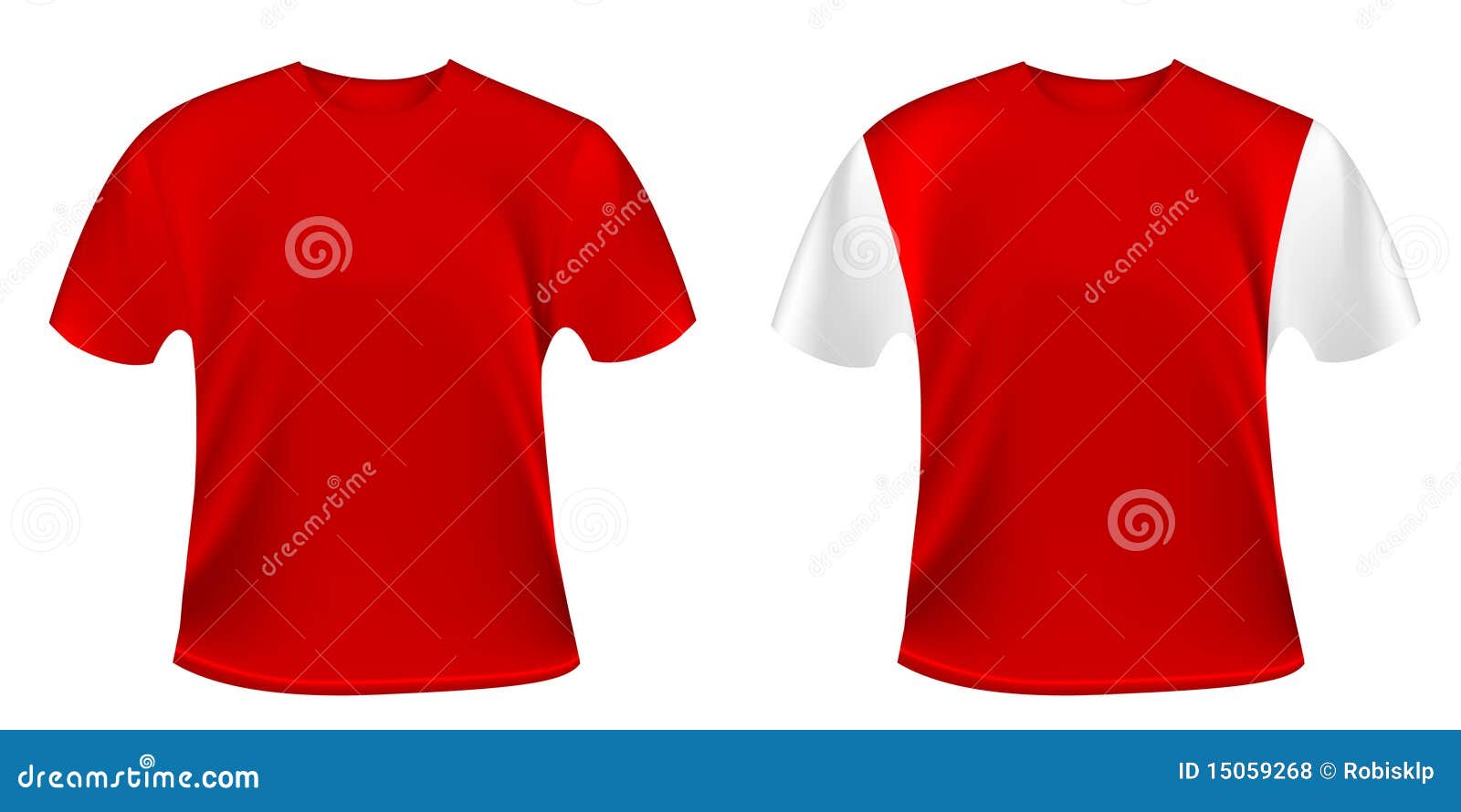 Red t-shirts stock vector. Illustration of wear, retail - 15059268