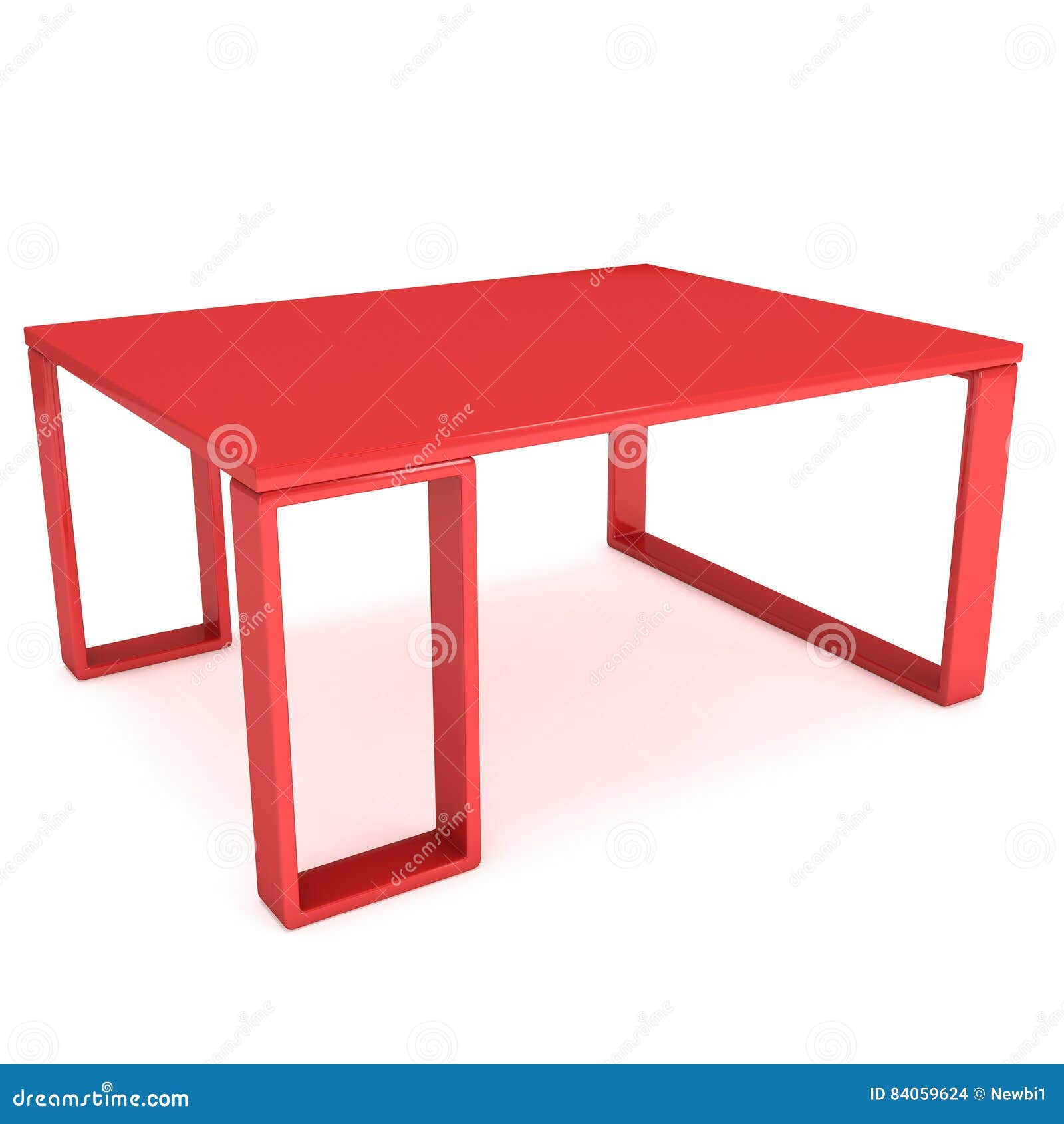 Red Table 3D stock illustration. Illustration of exhibition - 84059624