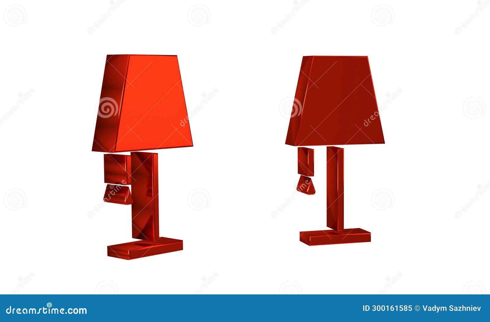 Red Table Lamp Icon Isolated on Transparent Background. Stock Illustration - Illustration of ...