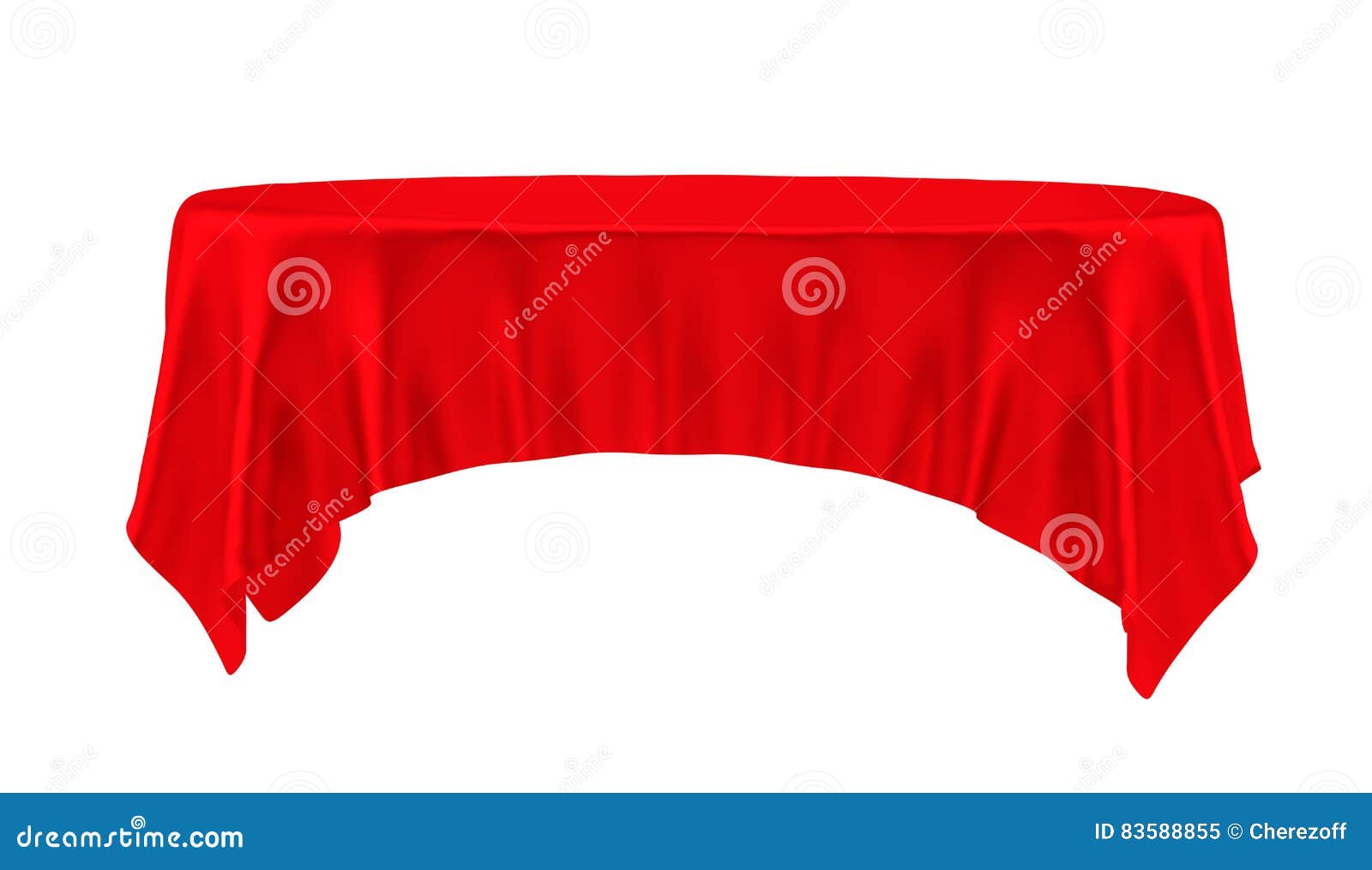 Red tablecloth. Isolated stock illustration. Illustration of holiday ...