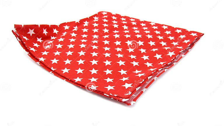 Red Tablecloth with White Stars Stock Image - Image of isolated, studio ...