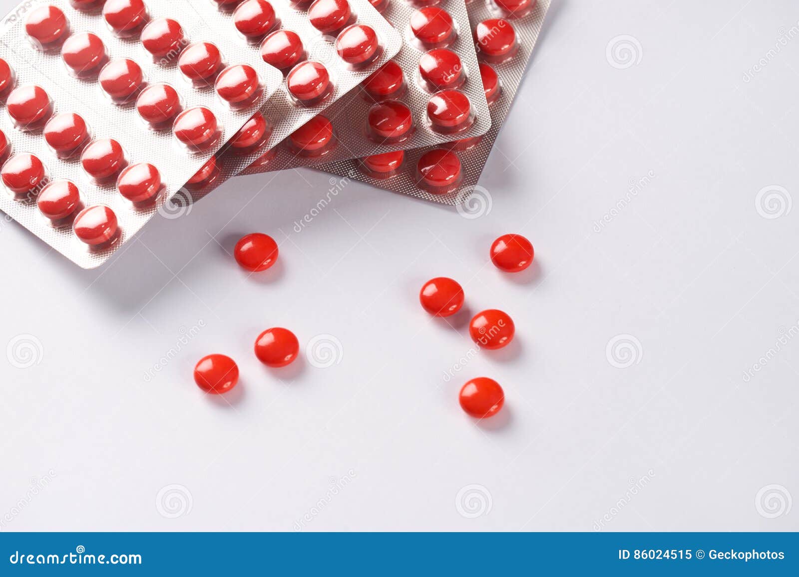 Red tablets stock image. Image of treatment, pill, medicine - 86024515