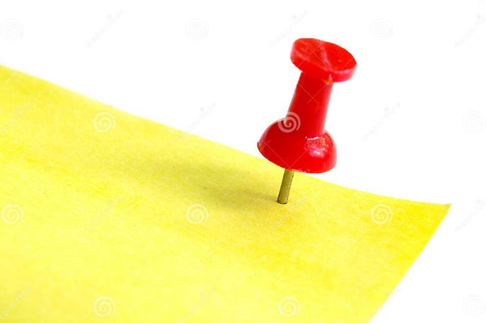 Red tack stock image. Image of curl, post, reminder, concept - 1203911