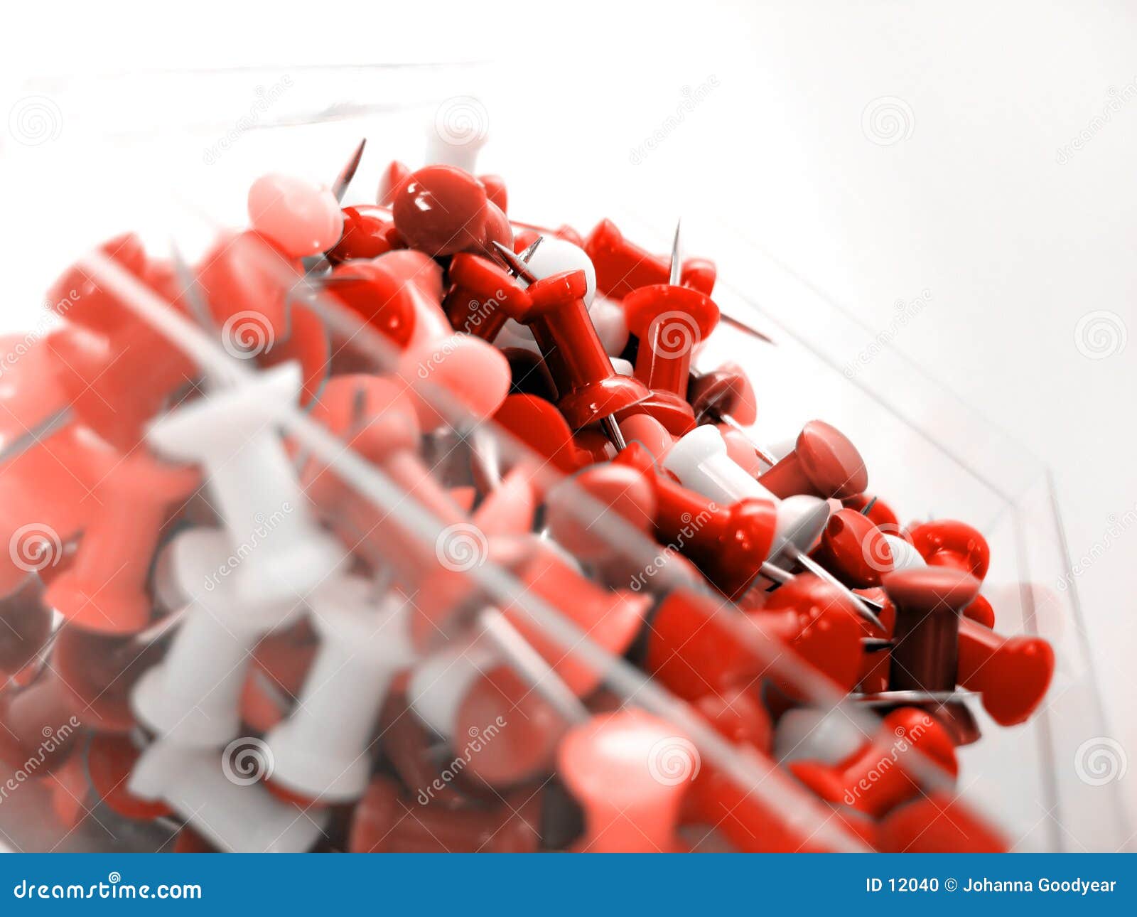 Red Tacks stock photo. Image of plastic, cube, sharp, clear - 12040