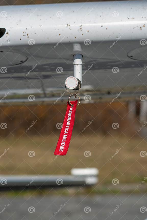 Red Tag for the Aircraft when Ready To Take Off Stock Image - Image of ...