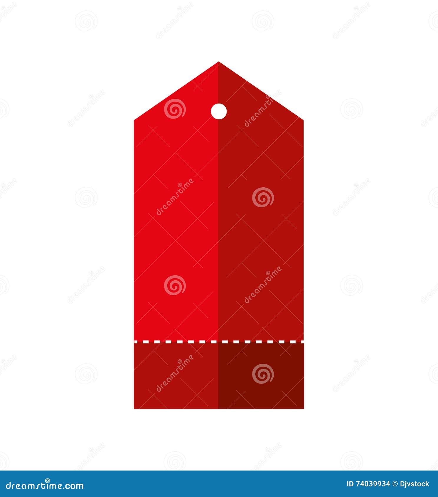 Red Tag Icon. Label Design. Vector Graphic Stock Illustration ...