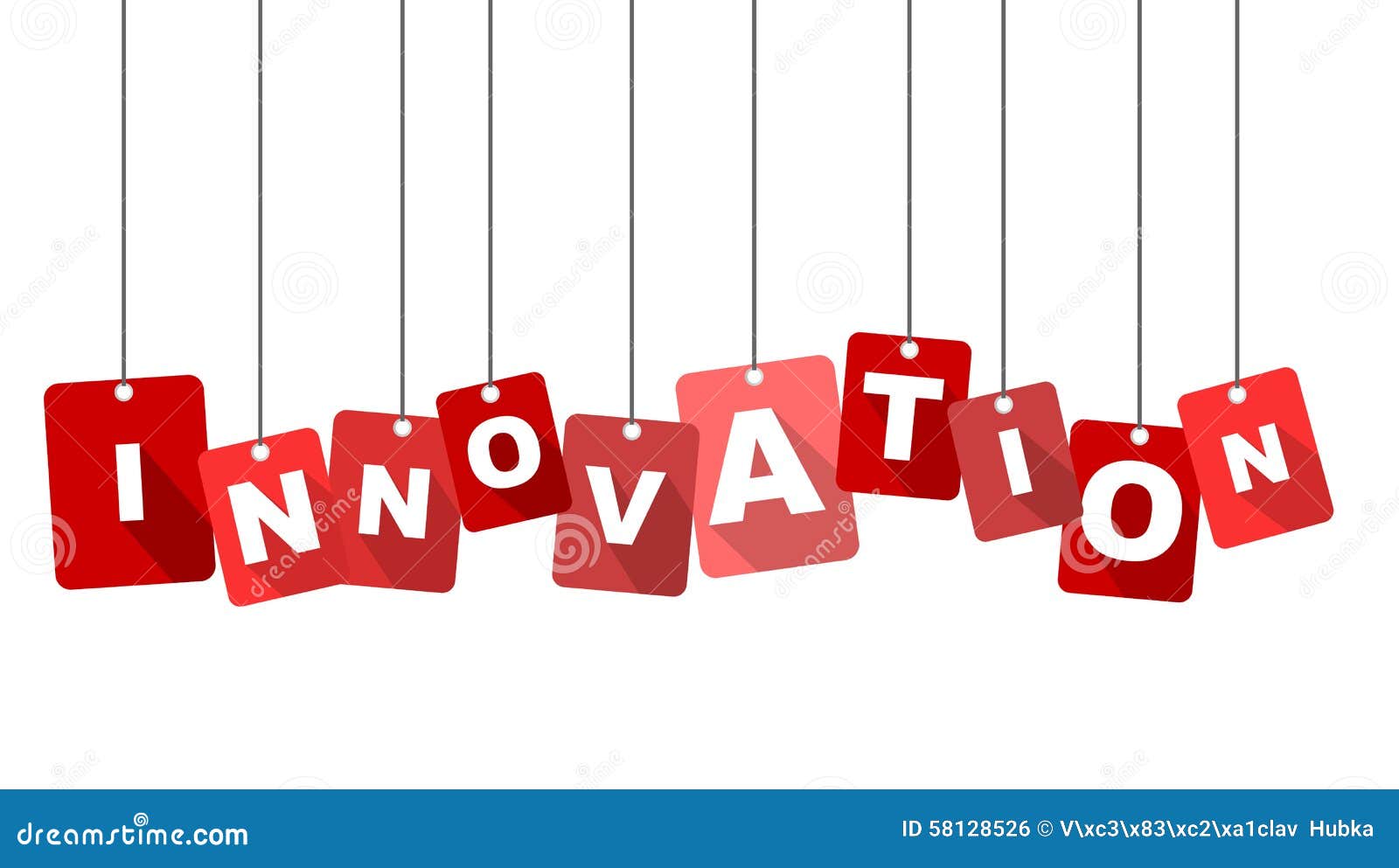 Red tag innovation stock vector. Illustration of organization - 58128526