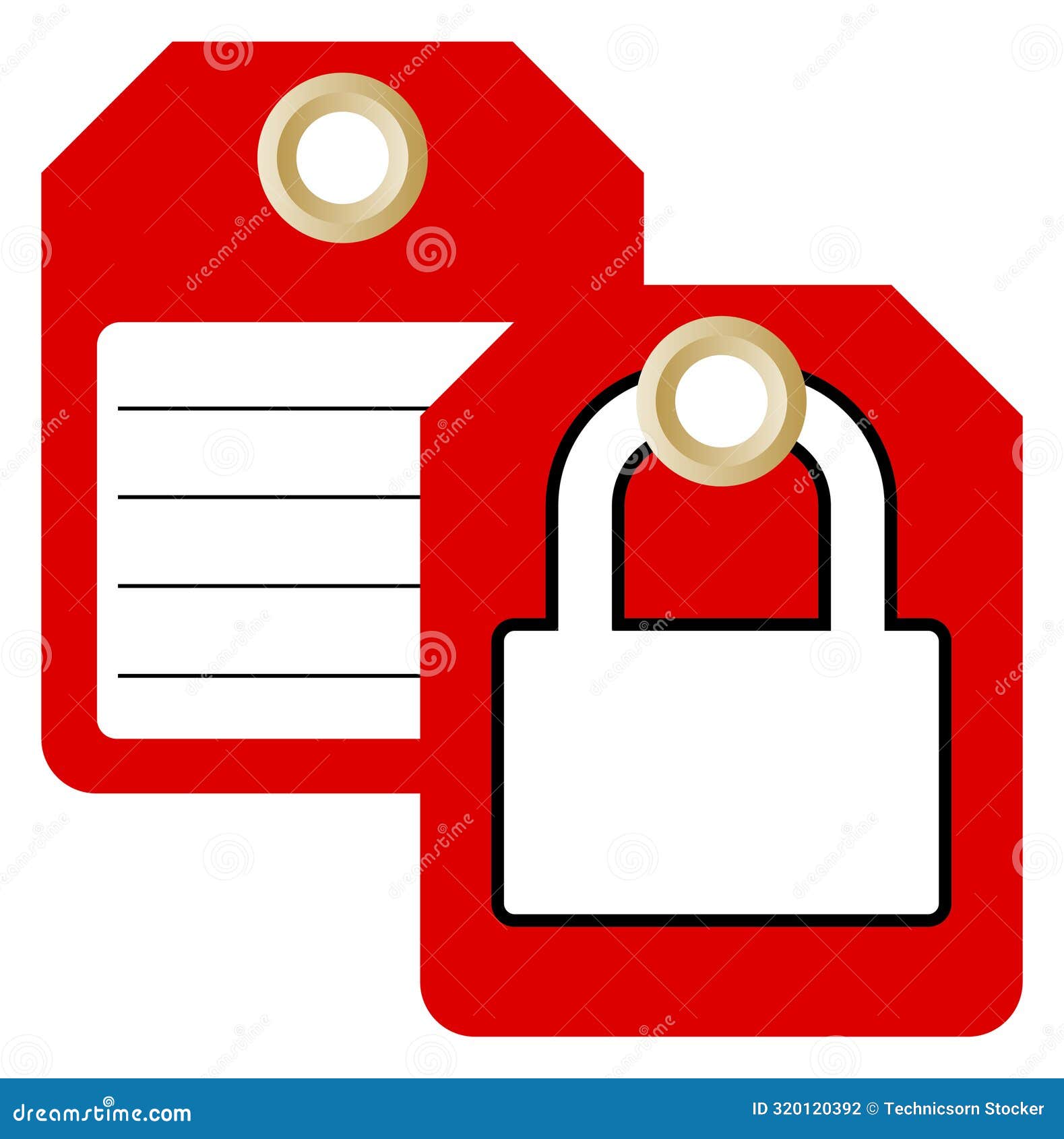 Red Tag Label Symbol Sign,Vector Illustration, Isolate on White ...