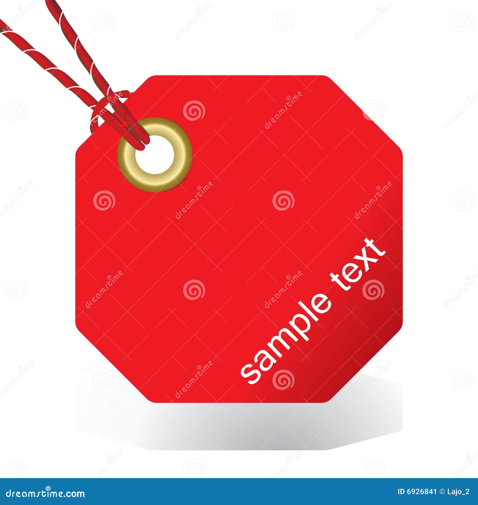 Red tag or sticker stock vector. Illustration of celebrate - 6926841