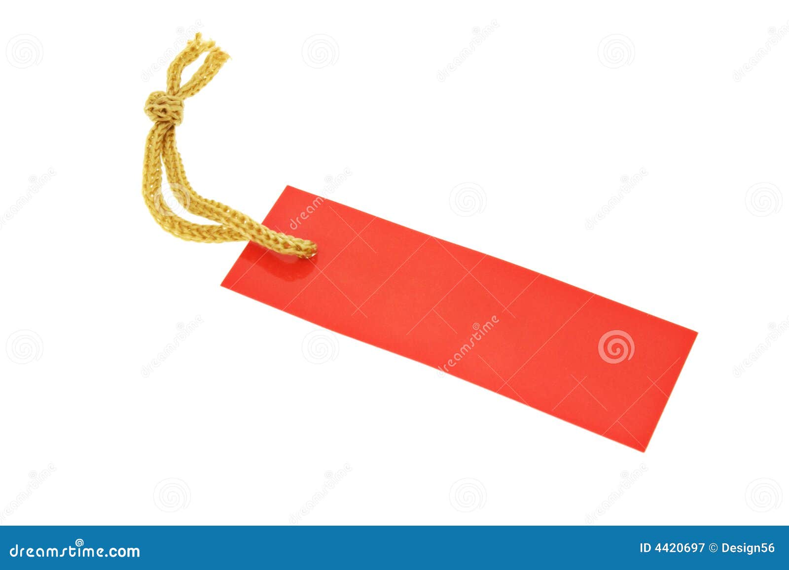 Red tag with string stock image. Image of plain, discounted - 4420697