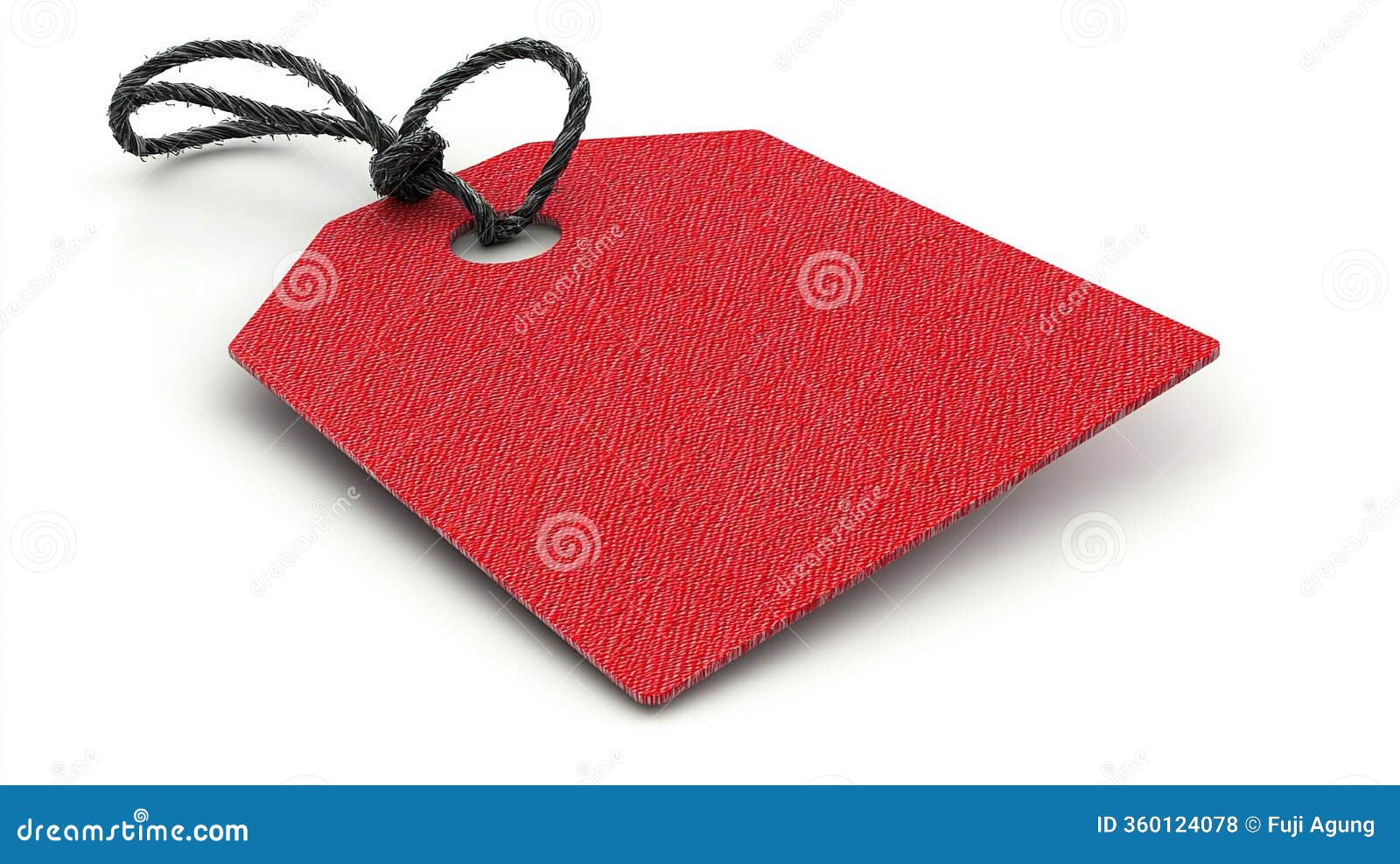 Red Tag, String, Blank, White Background, Sale Label Stock Illustration ...