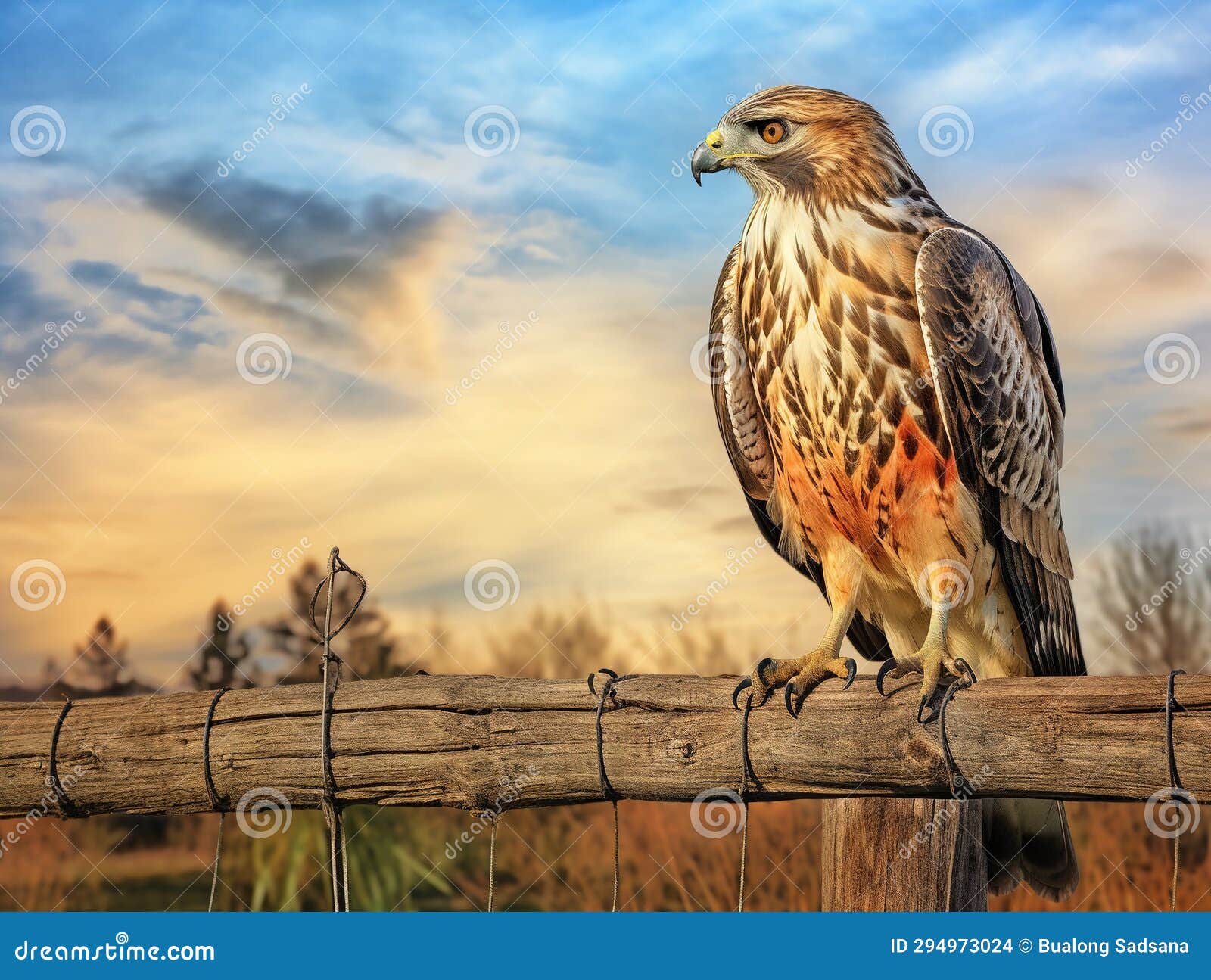 Red Tailed Hawk Made with Generative AI Illustration Stock Illustration ...