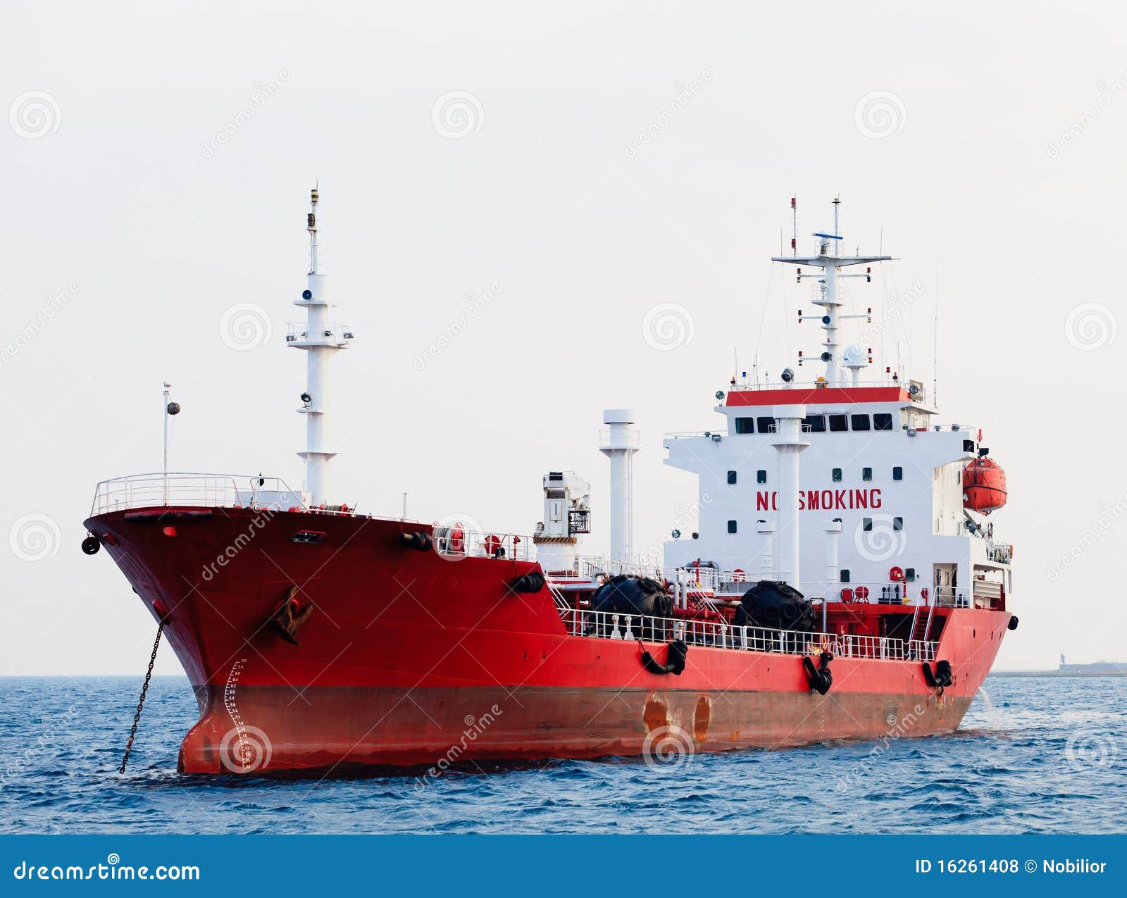 Red tanker stock photo. Image of fuel, anchor, blue, carrying - 16261408