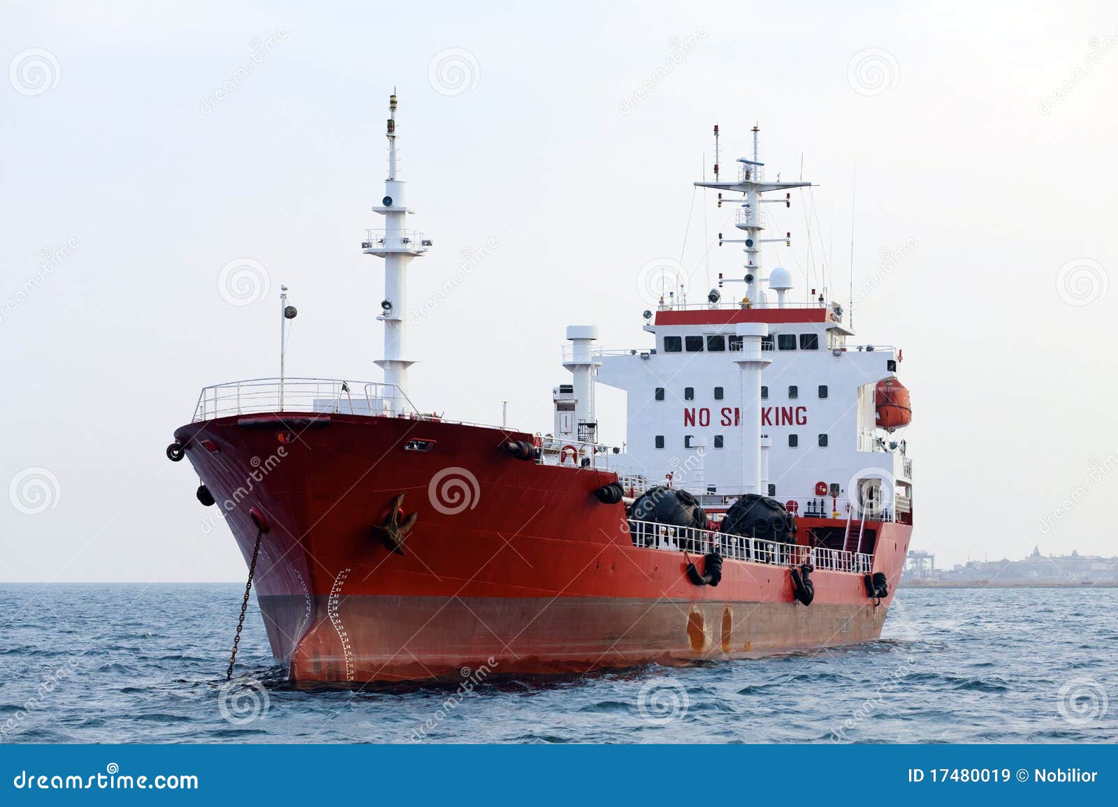 Red tanker stock image. Image of shipping, ship, refinery - 17480019
