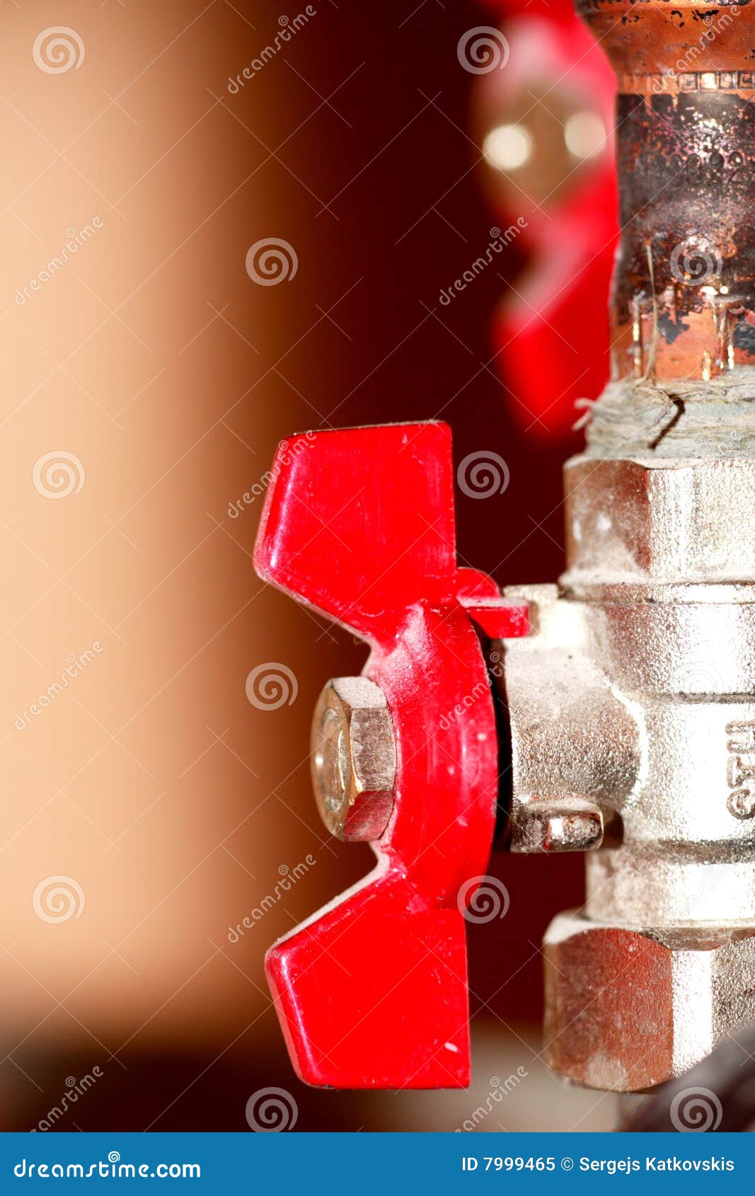 Red tap stock image. Image of water, house, metal, pipeline - 7999465