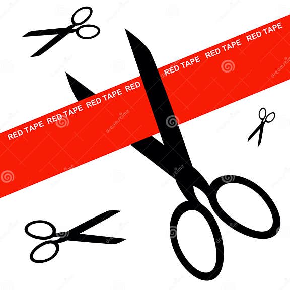 Red tape stock illustration. Illustration of consume - 15760738