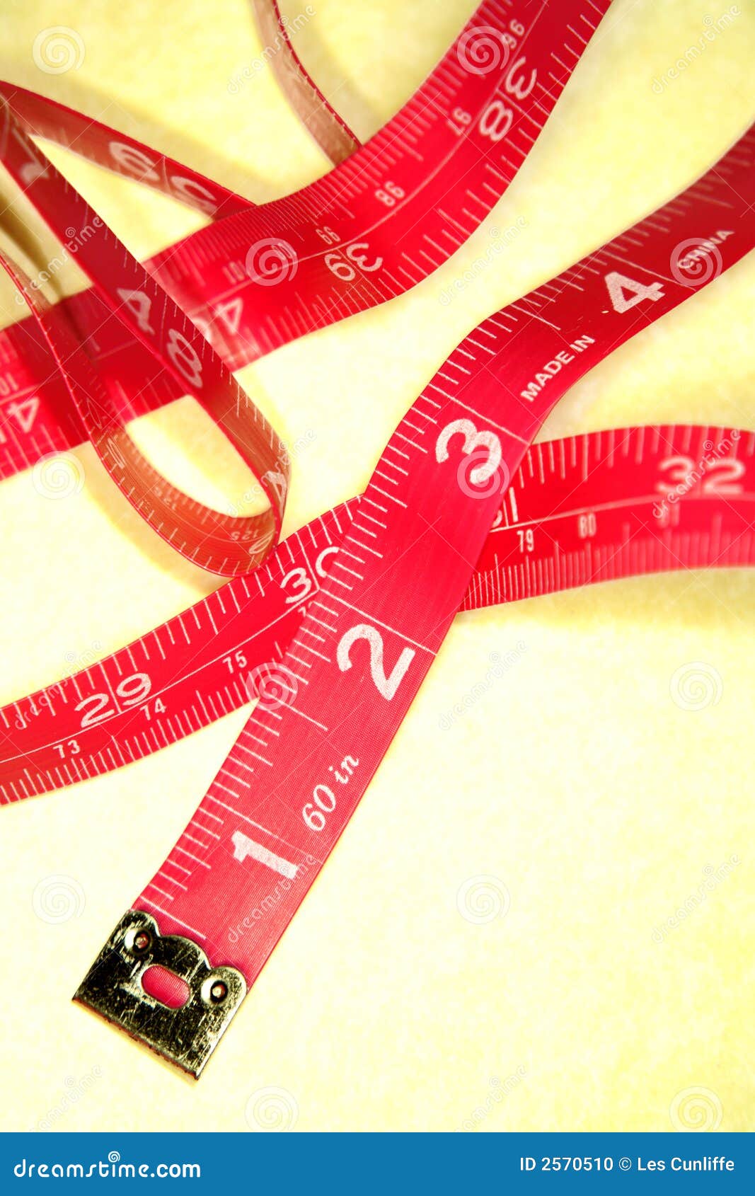 Red tape measure stock photo. Image of tailoring, inches - 2570510