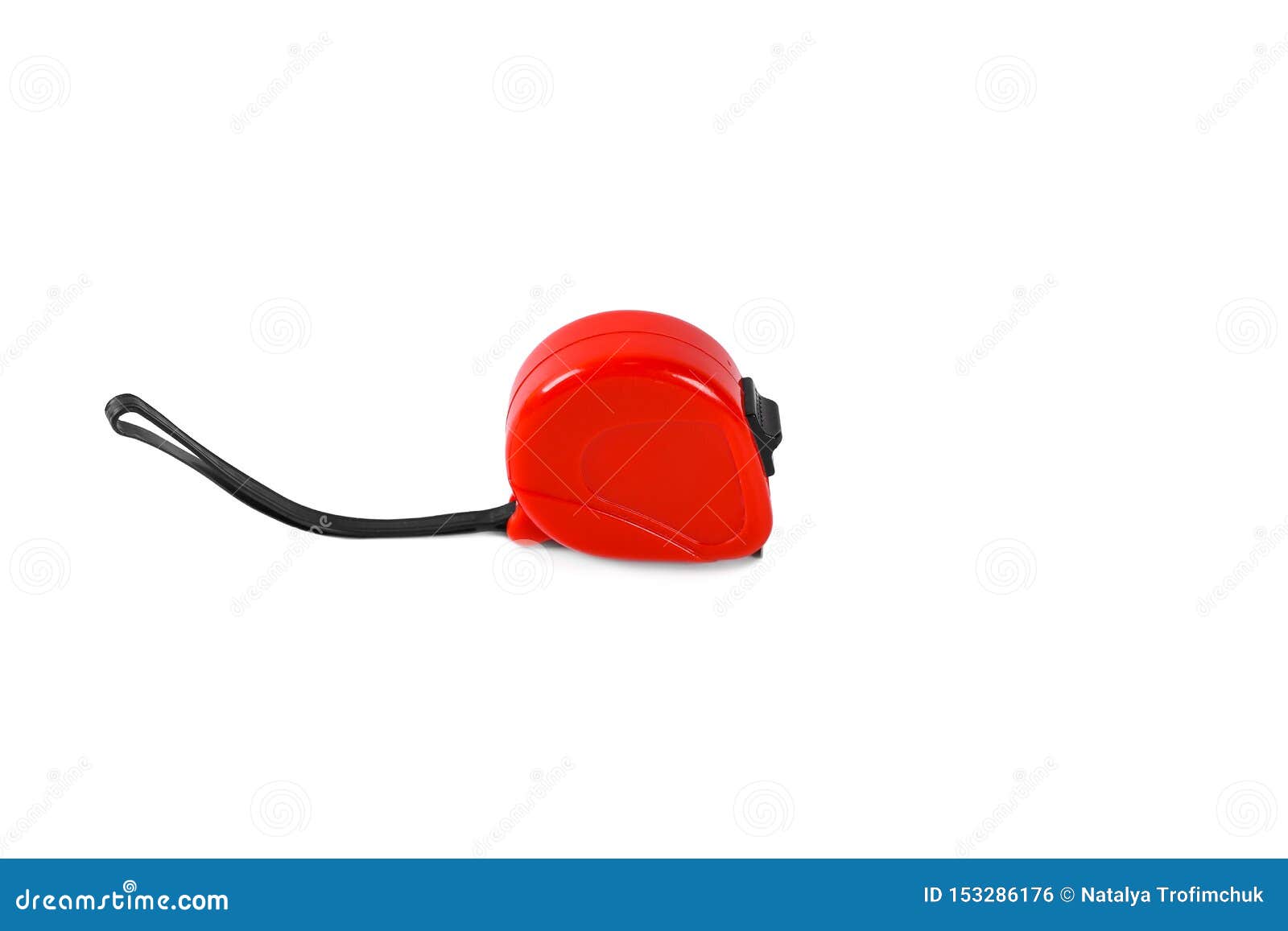 Red Tape Measure Isolated on a White Background Stock Photo - Image of ...