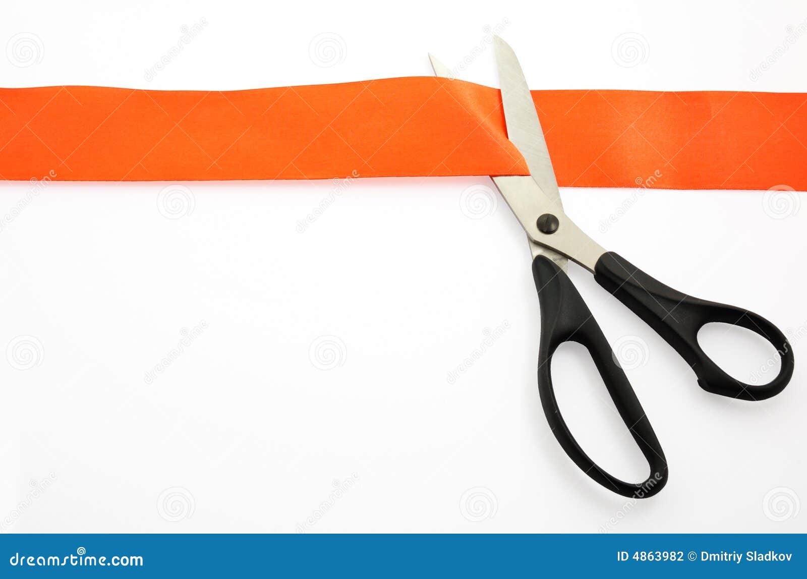 Red tape and scissors stock photo. Image of bureaucratic - 4863982