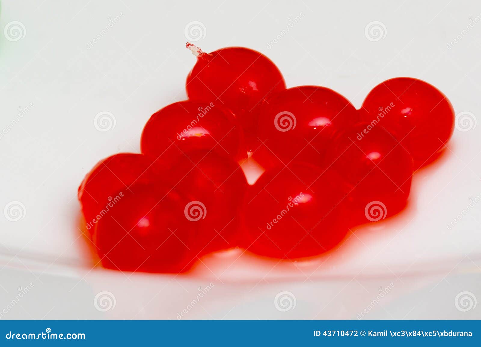 Red Tapioca Balls stock photo. Image of textured, spherical - 43710472