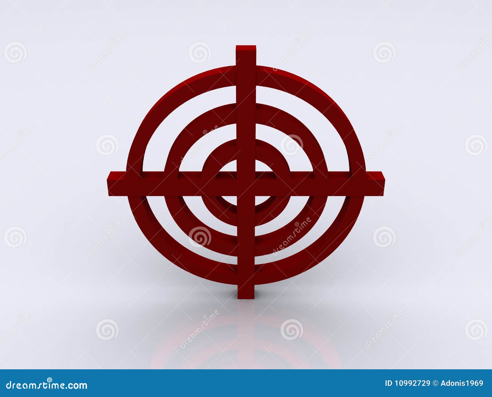 Red target stock illustration. Illustration of circles - 10992729