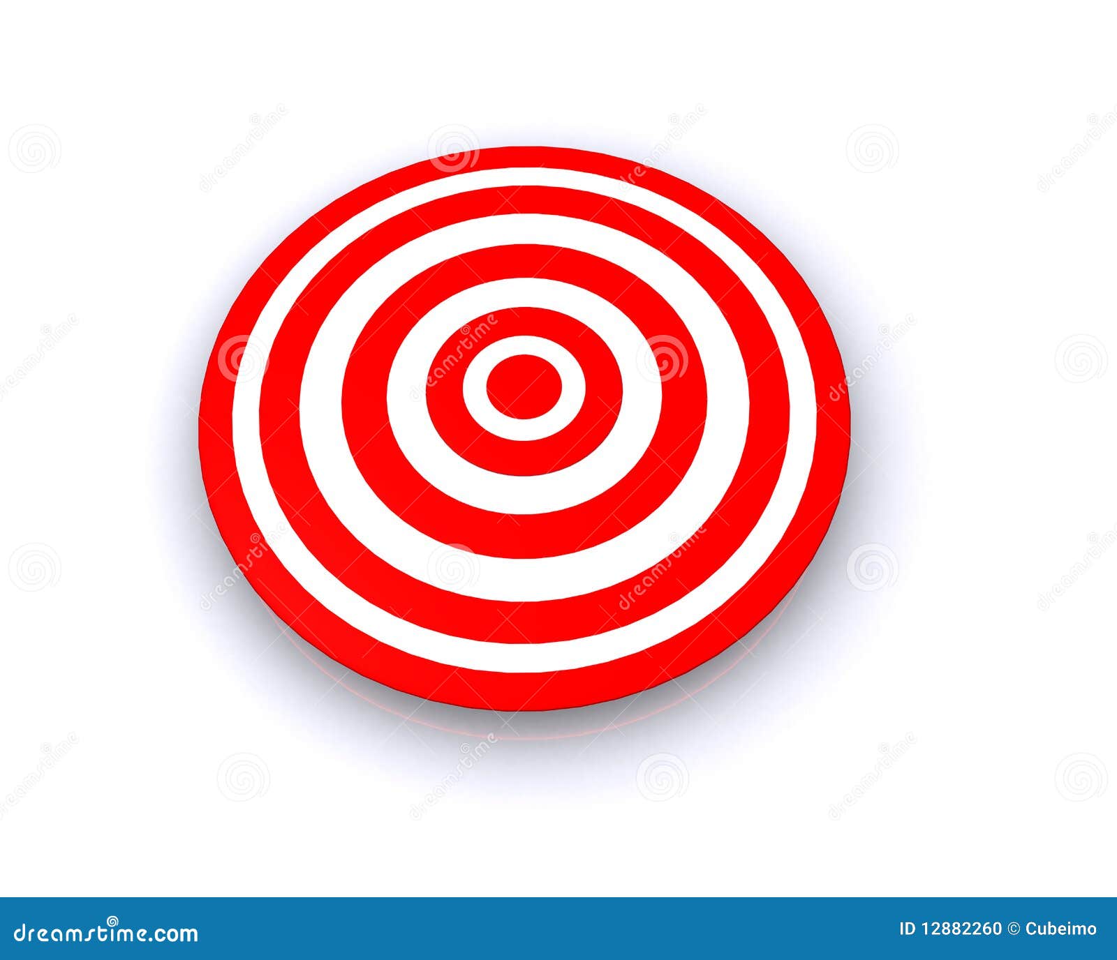 Red target stock illustration. Illustration of blue, marketing - 12882260