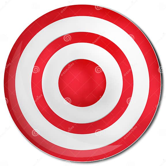 The Red target stock illustration. Illustration of target - 6225289