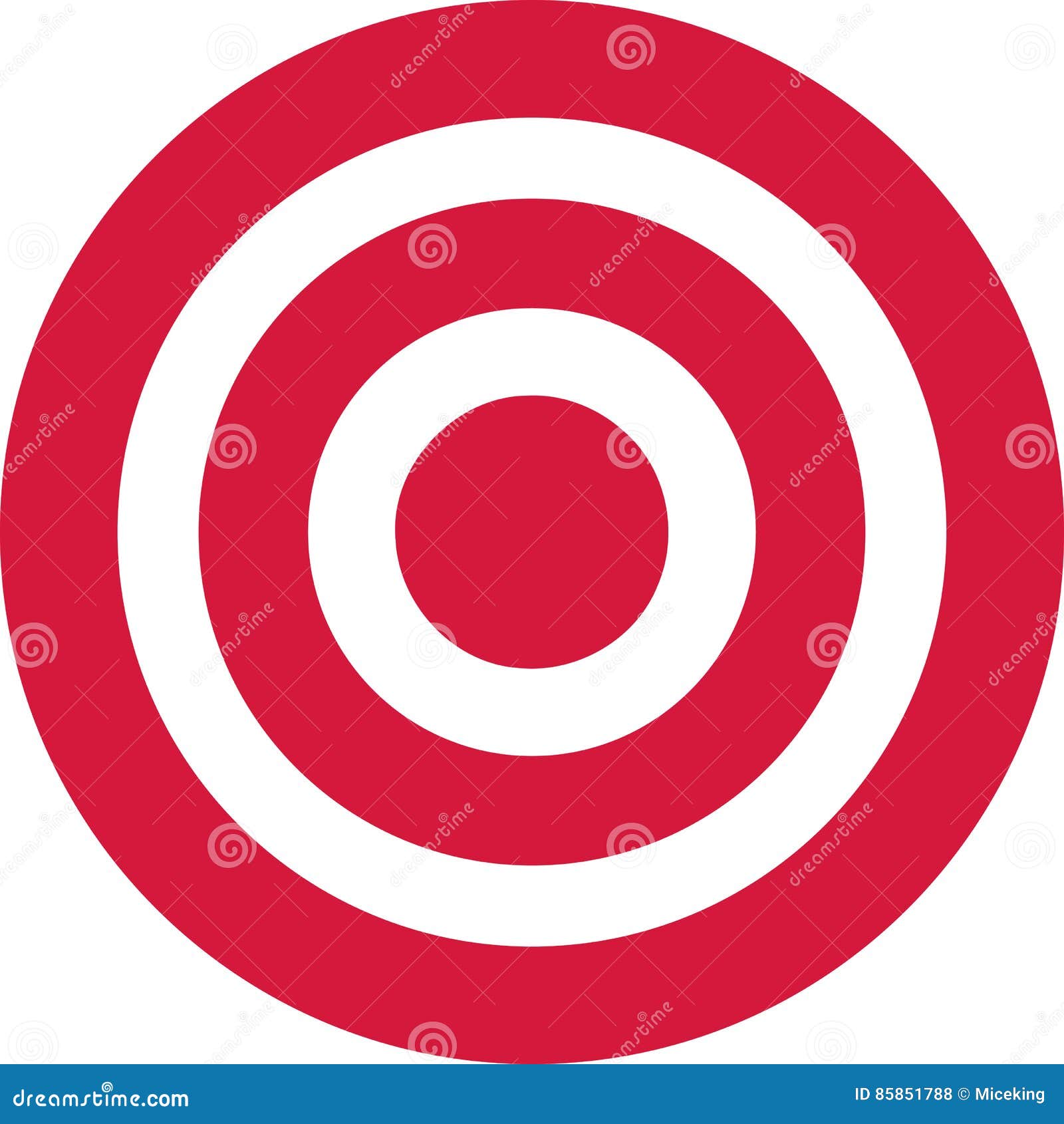 Red target stock vector. Illustration of icon, sport - 85851788