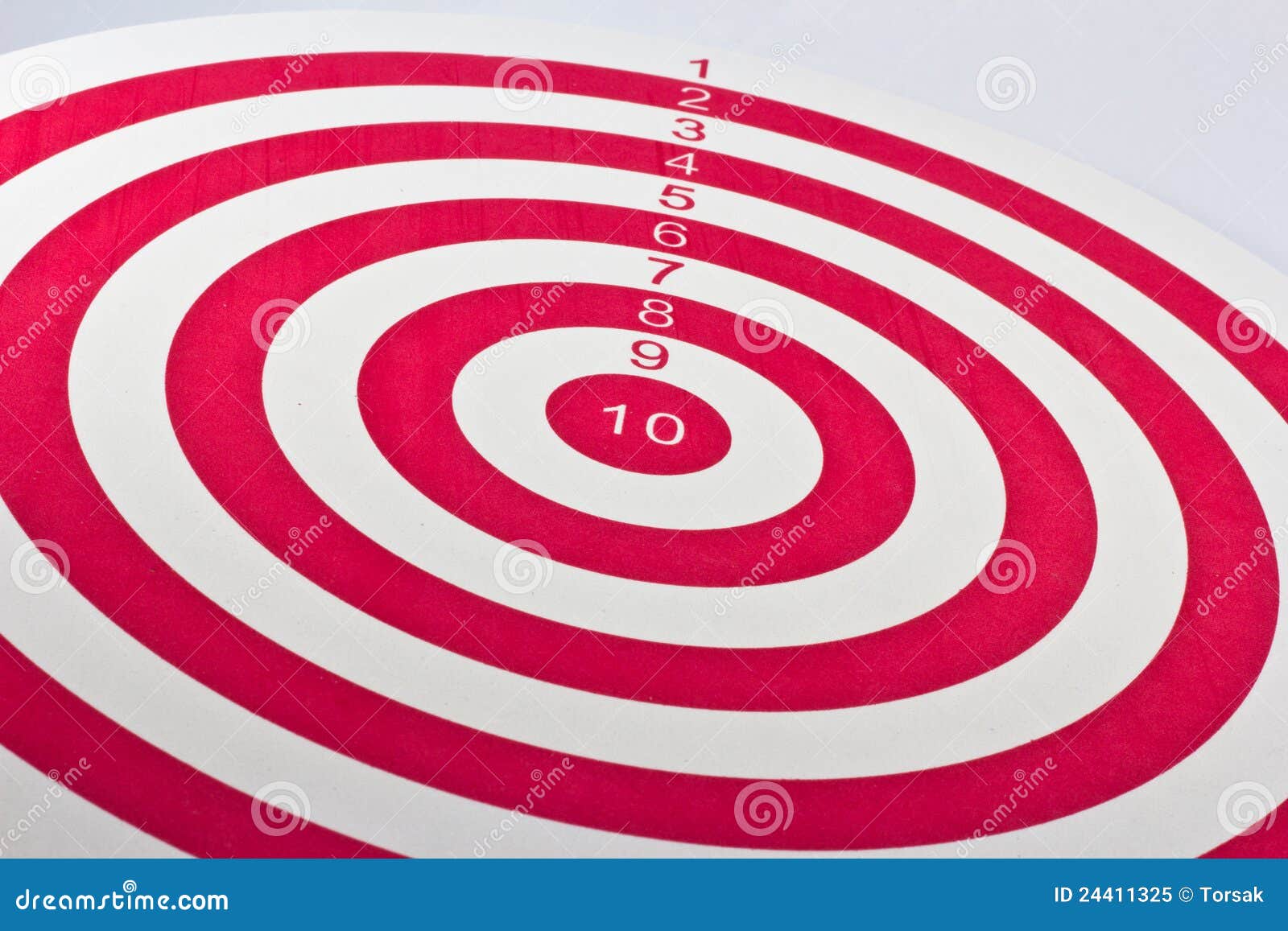 Red target dart board stock image. Image of numbers, goal - 24411325