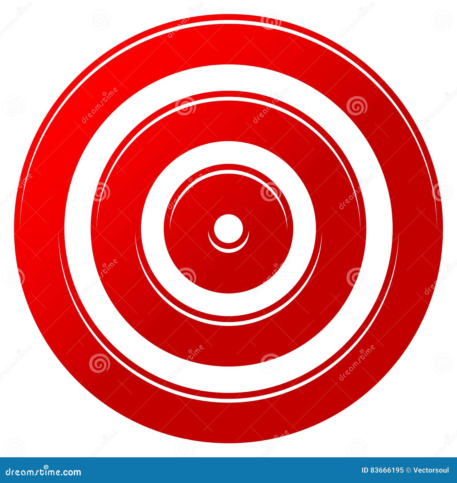 Red Target Mark - Target Icon Stock Vector - Illustration of centre ...