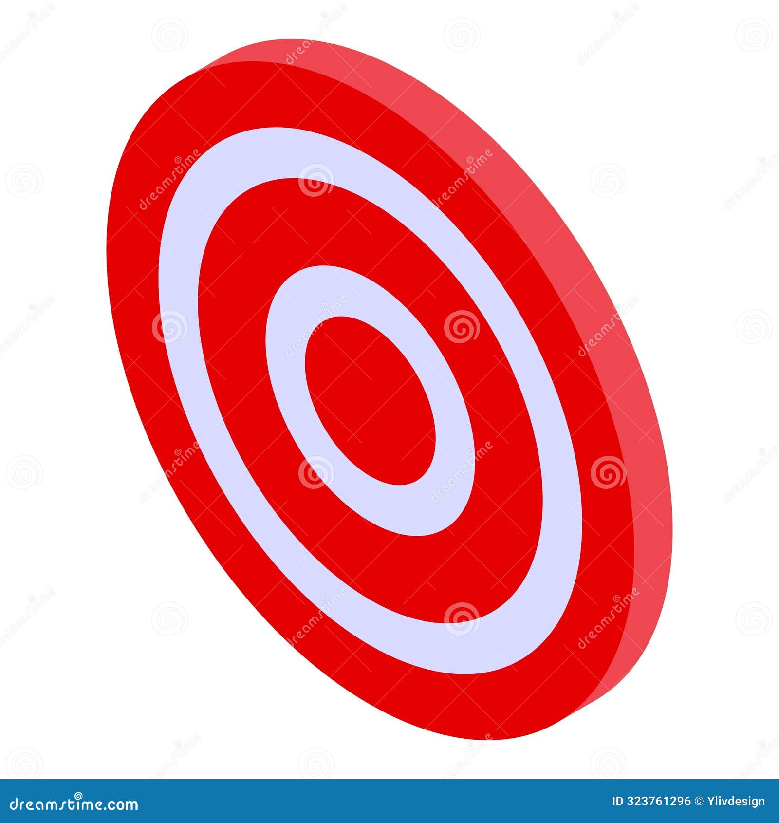 Red Target for Shooting with Bow and Arrow in Tilted View Stock ...