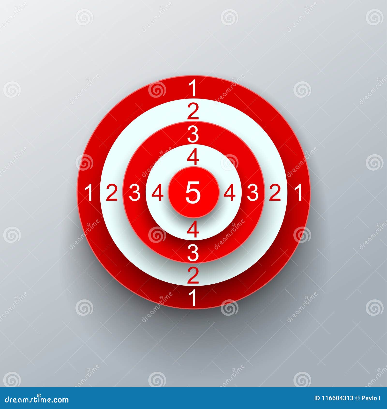 Red target - vector stock illustration. Illustration of darts - 116604313