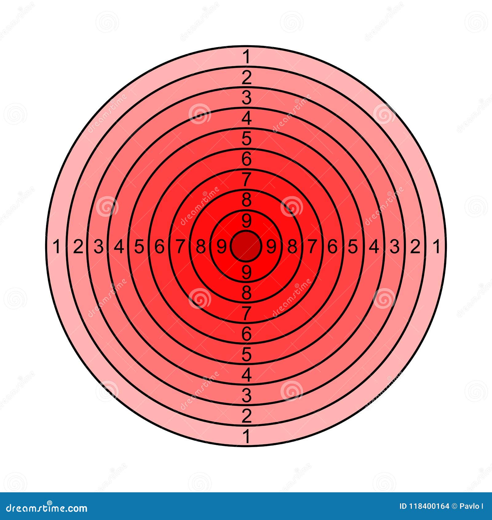 Red target - stock vector stock illustration. Illustration of ...