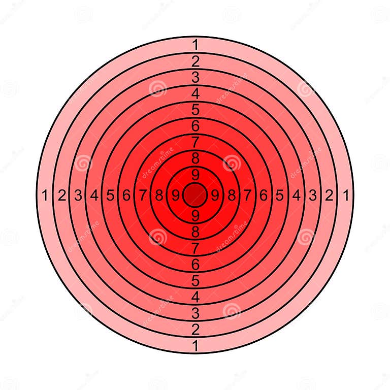 Red target - stock vector stock illustration. Illustration of ...