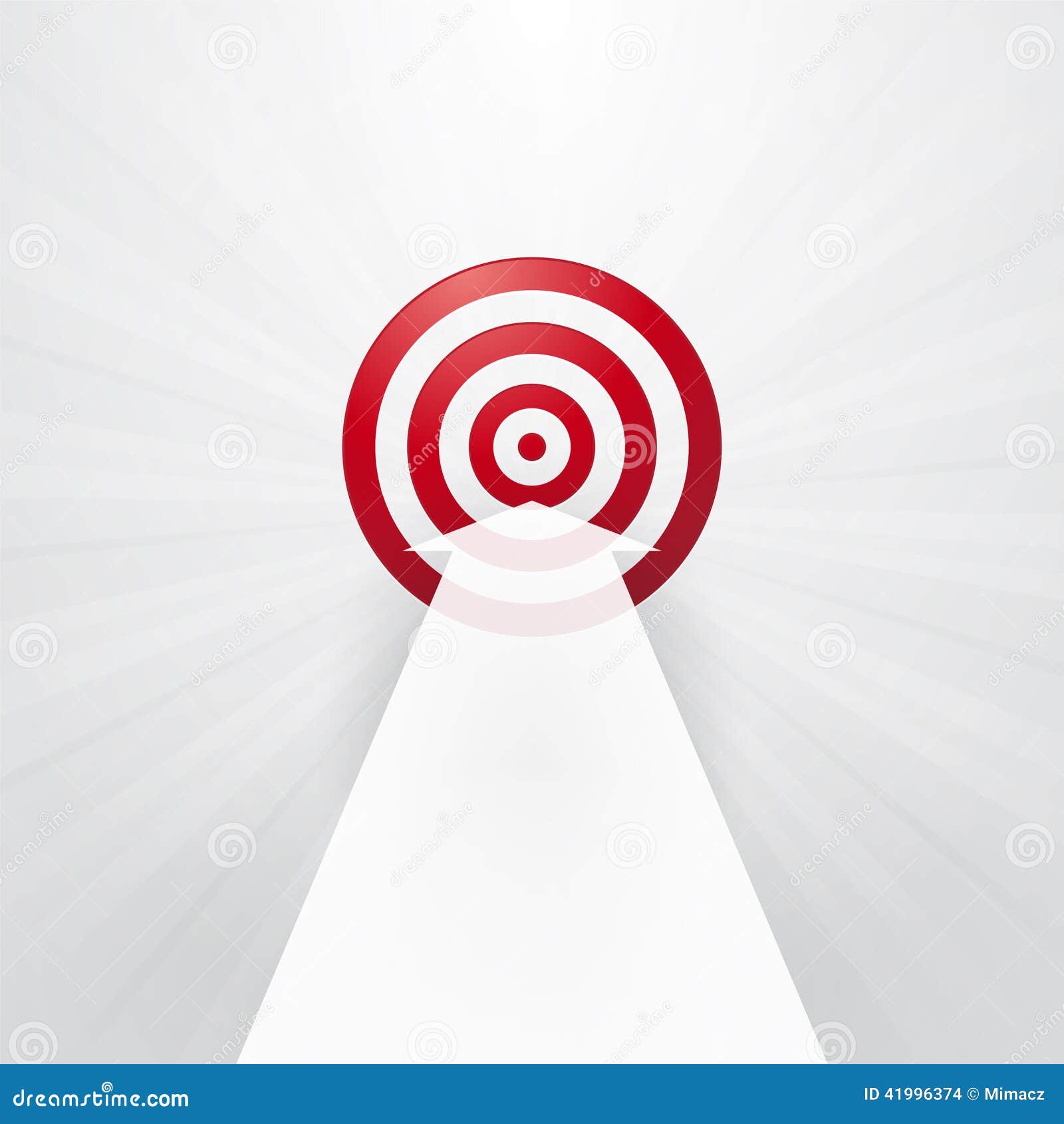 Red target stock vector. Illustration of isolated, archery - 41996374