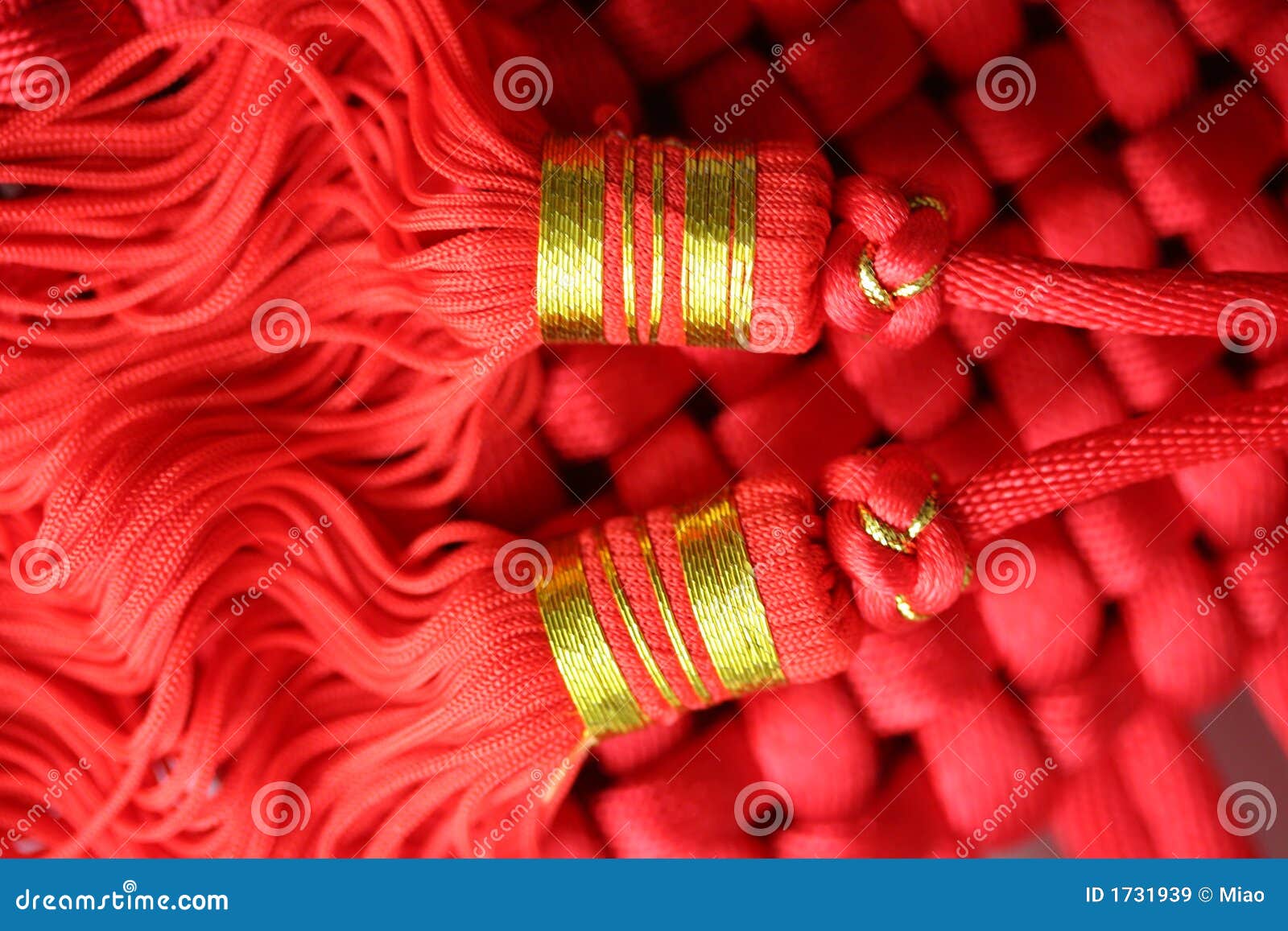 Red Tassel stock image. Image of celebration, gold, year - 1731939