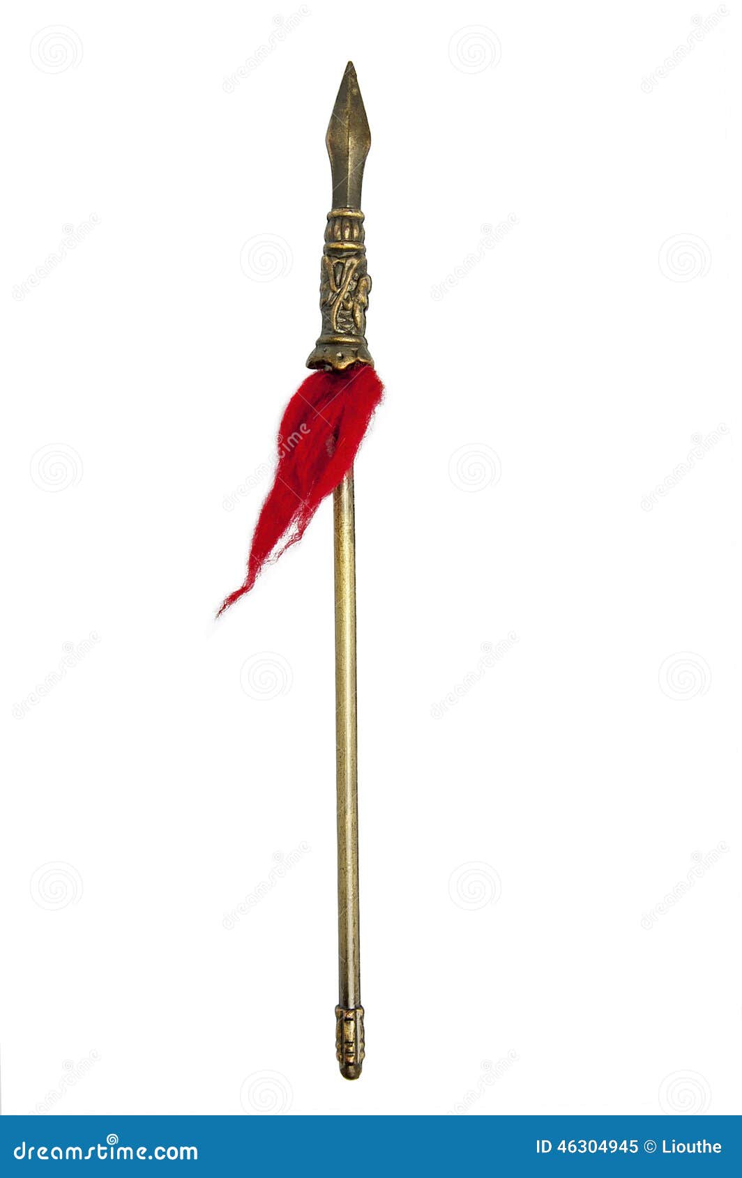 Red Tassel Spear Stock Photo - Image: 46304945