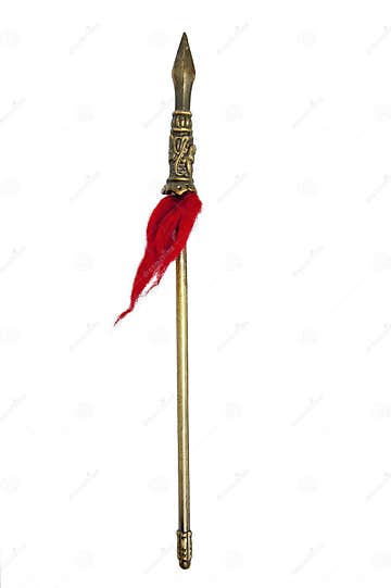 Red Tassel Spear stock image. Image of vintage, hair - 46304945
