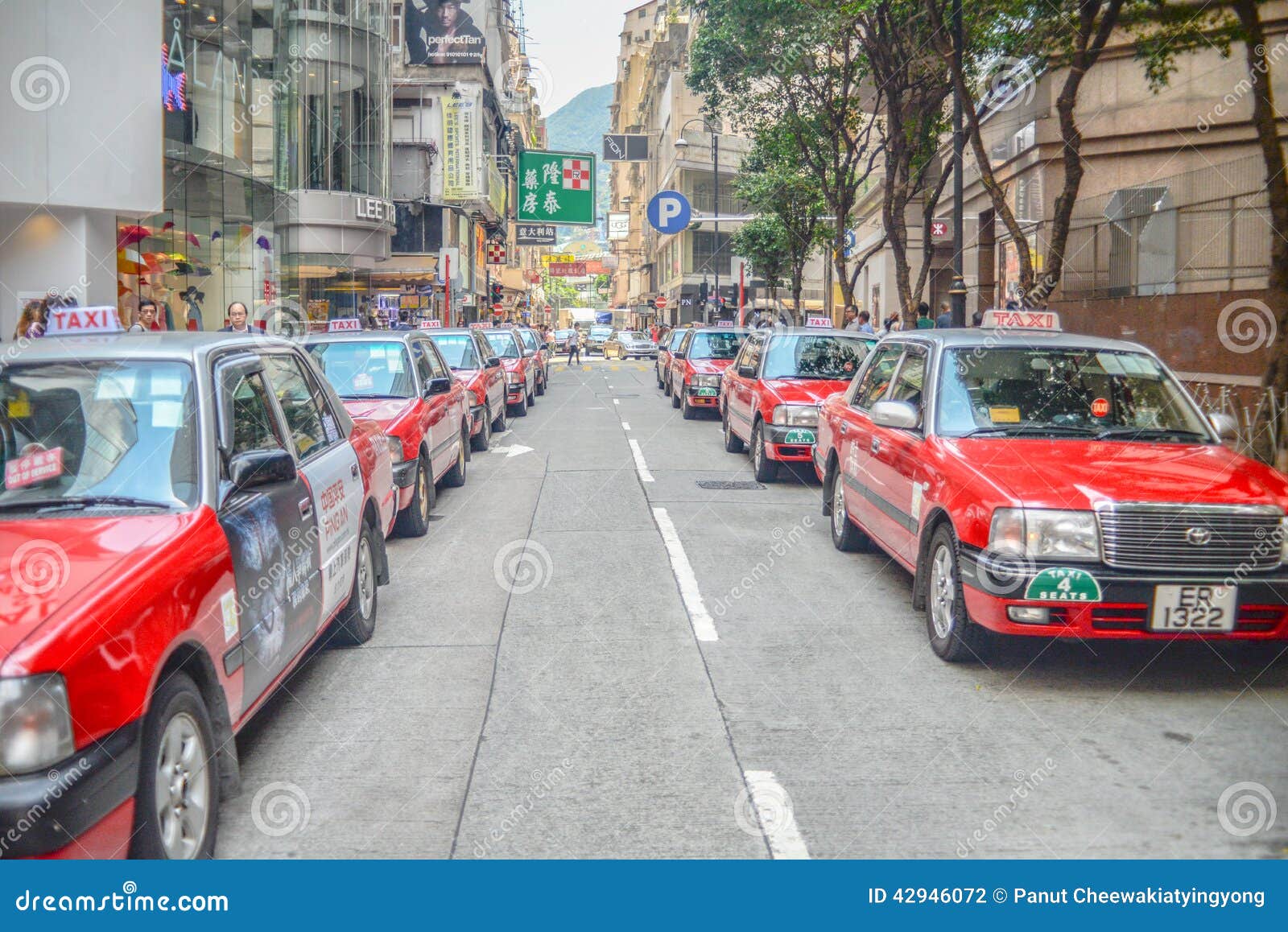 Red Taxi editorial photography. Image of life, publictransport - 42946072